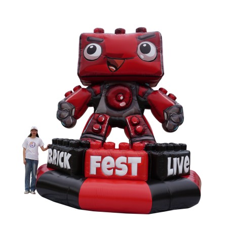 Brick Fest Live (Inflatable Character Mascot) - Inflatable Depot
