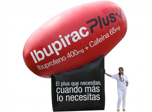 Inflatable Pfizer Plus pill - Inflatable Depot