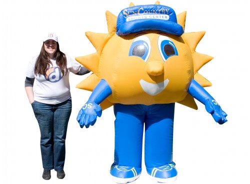 Inflatable Walking Sun - Inflatable Depot